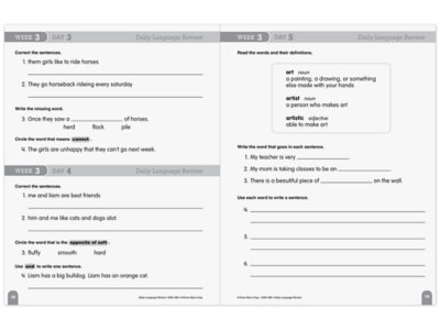Daily Language Review Workbook - Gr. 2 at Lakeshore Learning