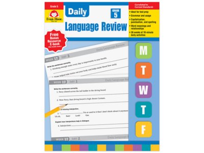 Daily Language Review Workbook - Gr. 5 at Lakeshore Learning