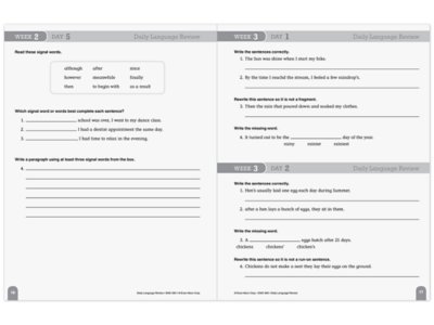 Daily Language Review Workbook - Gr. 5 at Lakeshore Learning