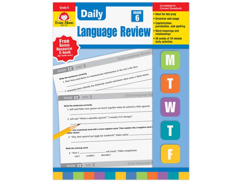 Daily Language Review Workbook - Gr. 6 at Lakeshore Learning