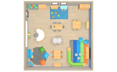 Expanded Learning: Elementary School Layout | Lakeshore® Furniture