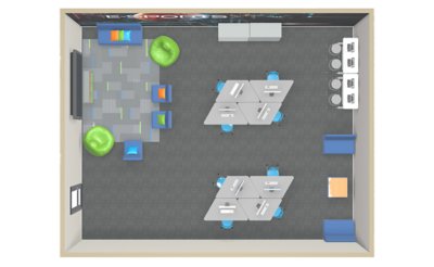Expanded Learning: E-Sports & Gaming Room Layout | Lakeshore® Furniture