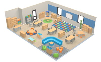 Expanded Learning: Transitional Kindergarten Layout | Lakeshore® Furniture