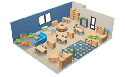 Expanded Learning: Transitional Kindergarten Layout | Lakeshore® Furniture