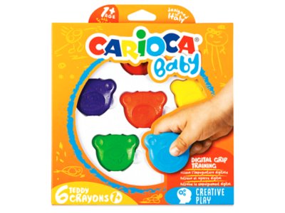 Teddy Crayons - Set of 6 at Lakeshore Learning