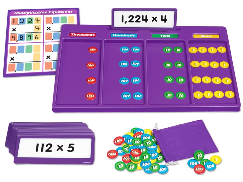 Hands-On Multiplication Regrouping Kit at Lakeshore Learning