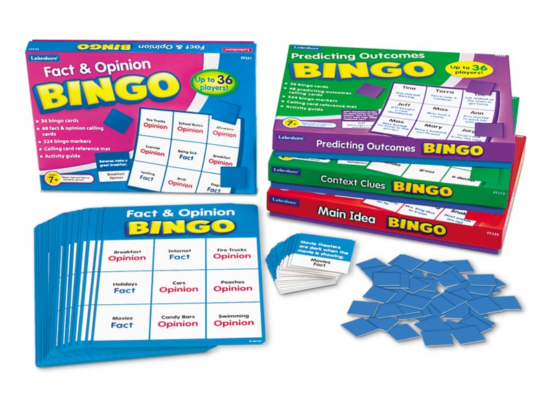 Reading Comprehension Bingo Library at Lakeshore Learning