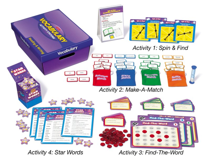 Vocabulary Activity Stations at Lakeshore Learning