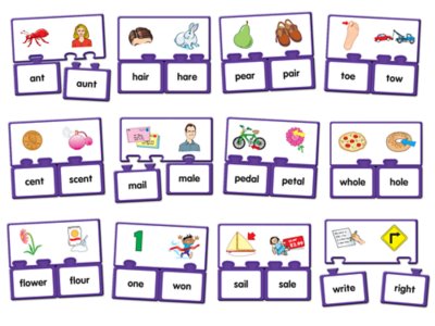 Homophones Match-Ups at Lakeshore Learning