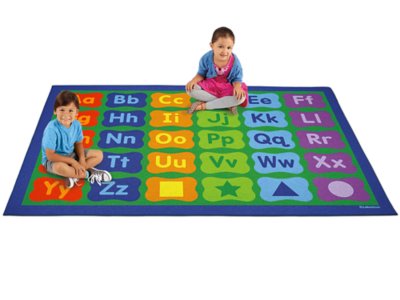 Learning Letters Activity Carpet - 6' x 9' at Lakeshore Learning