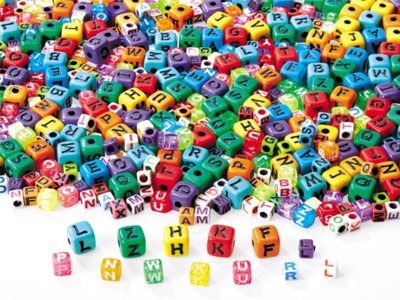 Alphabet Collage Beads at Lakeshore Learning