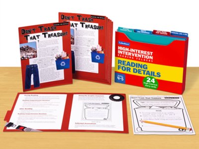 Reading For Details High-Interest Intervention Reading Folders - Gr. 4 ...