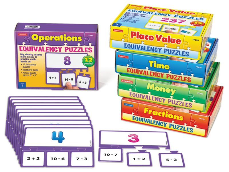 Math Equivalency Puzzles - Complete Set at Lakeshore Learning