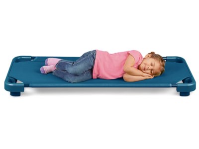 Colors of Nature® Easy-Stack Cot - Ocean Blue at Lakeshore Learning
