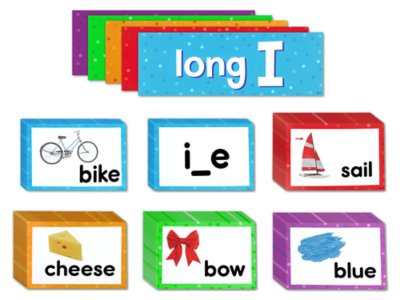 Long Vowels Pocket Chart Cards at Lakeshore Learning