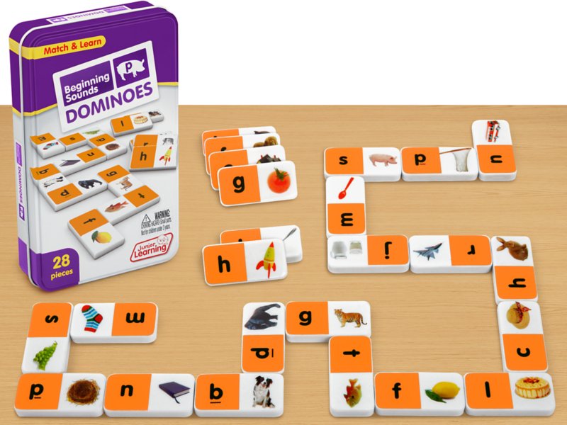 Mastering Beginning Sounds Dominoes at Lakeshore Learning
