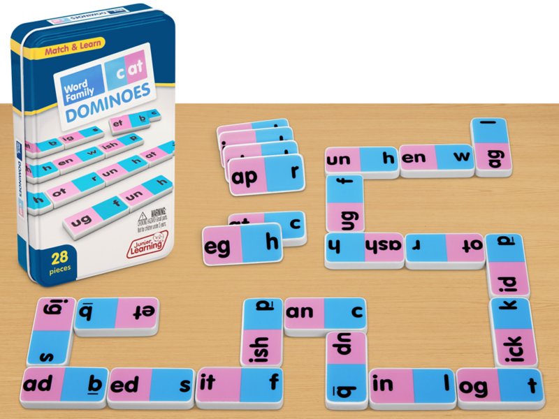 Mastering Word Families Dominoes at Lakeshore Learning