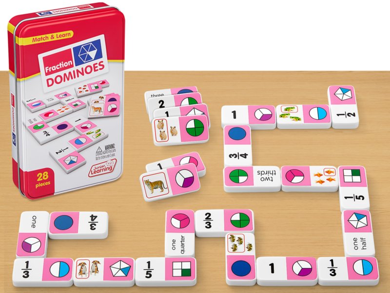 Mastering Fractions Dominoes at Lakeshore Learning