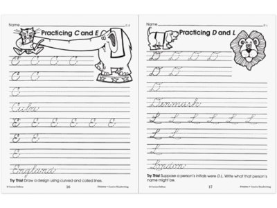 Cursive Handwriting Practice Workbook at Lakeshore Learning