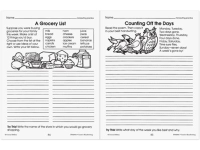 Cursive Handwriting Practice Workbook at Lakeshore Learning