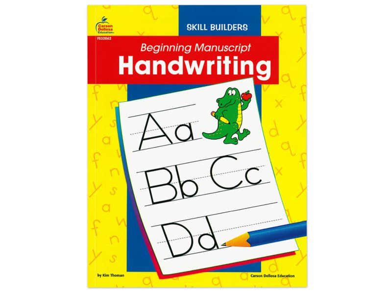 Beginning Manuscript Handwriting Workbook at Lakeshore Learning