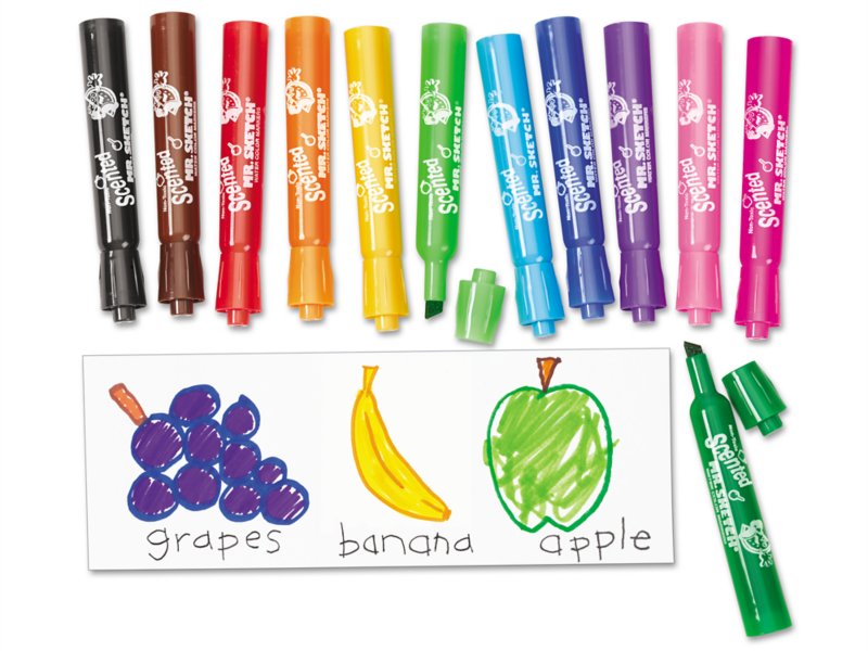 Smelly Markers - Set of 12 at Lakeshore Learning