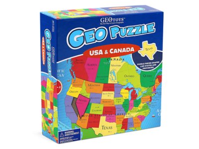U.S.A. & Canada GeoPuzzle at Lakeshore Learning