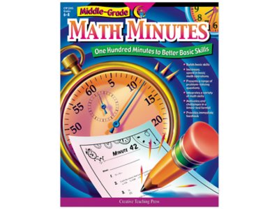 Math Minutes Workbook - Gr. 6-8 at Lakeshore Learning