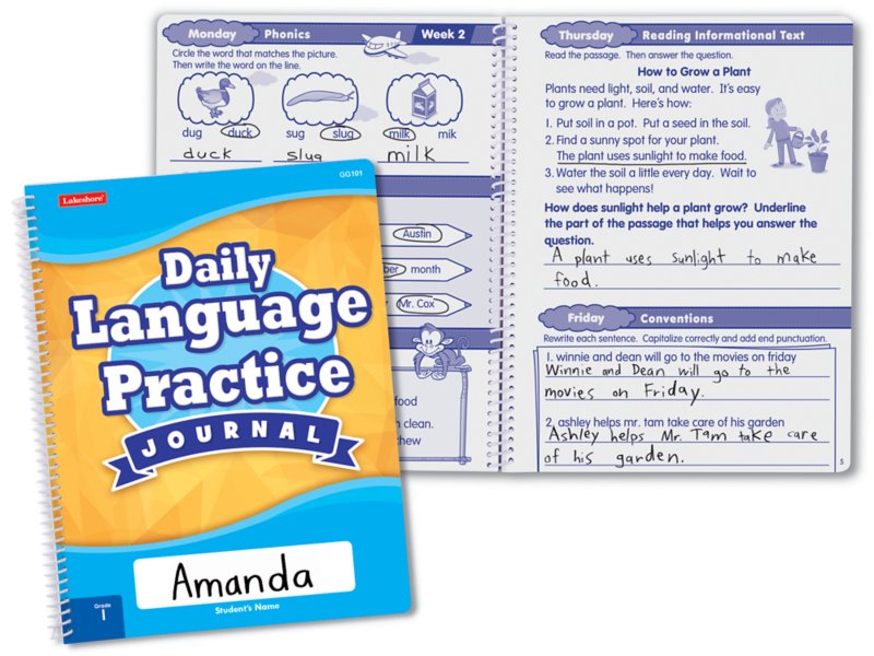 Daily Language Practice Journal - Gr. 1 at Lakeshore Learning