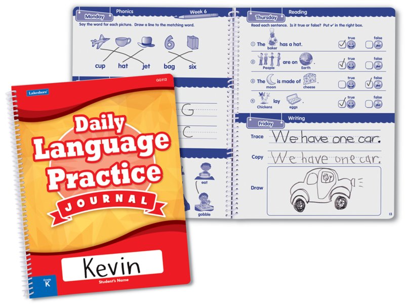 Daily Language Practice Journal - Kindergarten at Lakeshore Learning