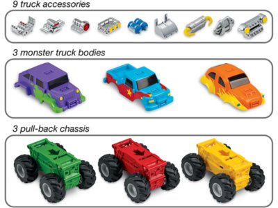 Snap & Design Monster Trucks at Lakeshore Learning