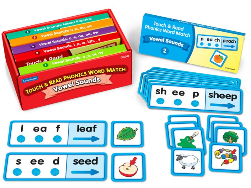Touch & Read Vowel Sounds Match at Lakeshore Learning