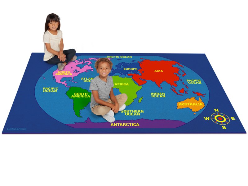 Our World Classroom Carpet - 6' x 9' at Lakeshore Learning