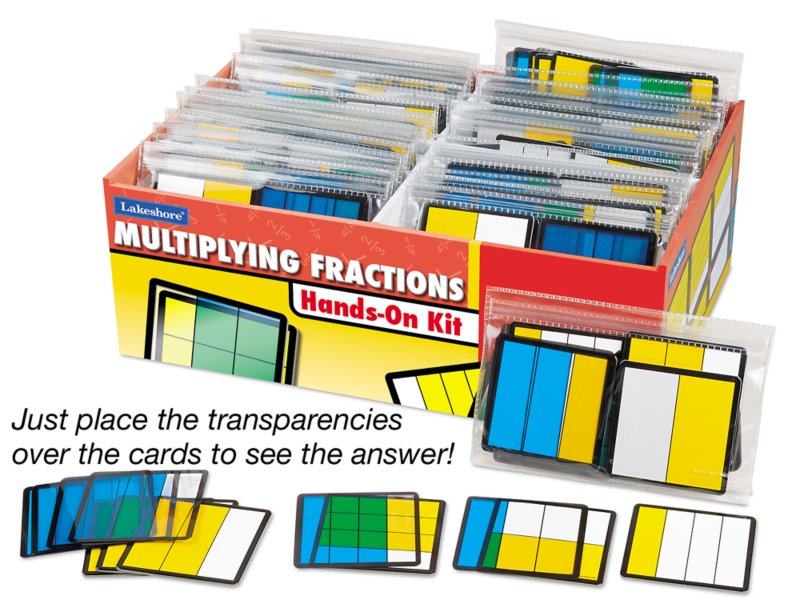Multiplying Fractions Hands-On Teaching Kit at Lakeshore Learning