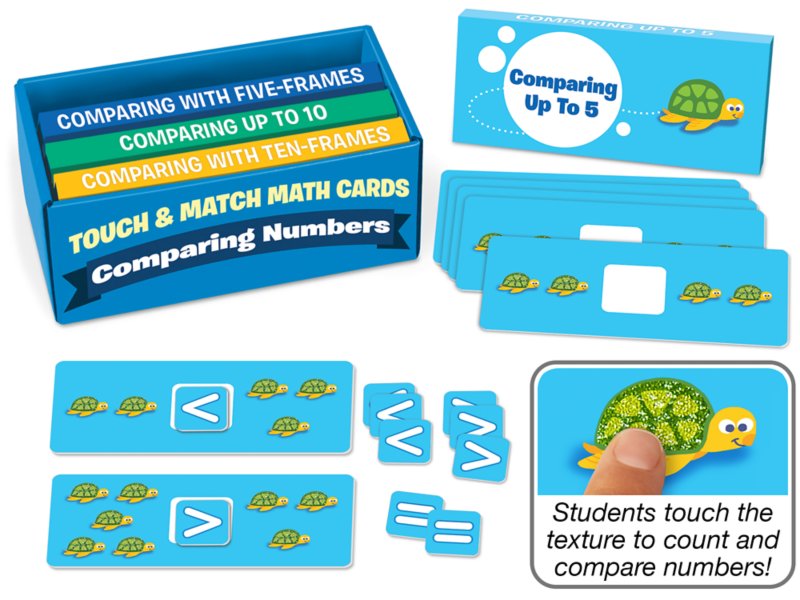 Touch & Match Comparing Numbers Cards at Lakeshore Learning