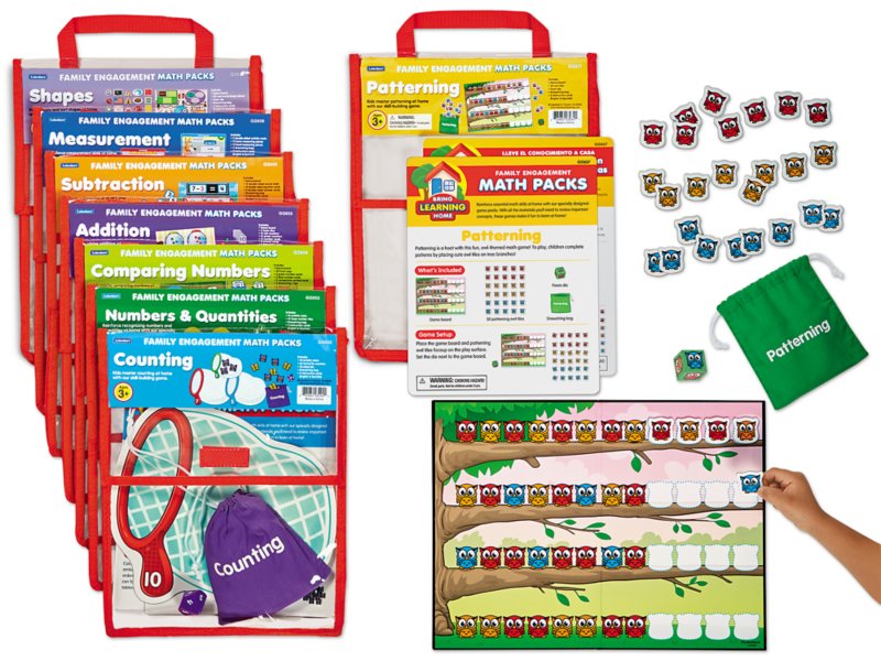 Family Engagement Math Packs - Preschool-Kindergarten - Complete Set at ...