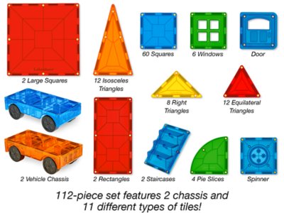 Magnetic Wonder Tiles® - City Builder at Lakeshore Learning