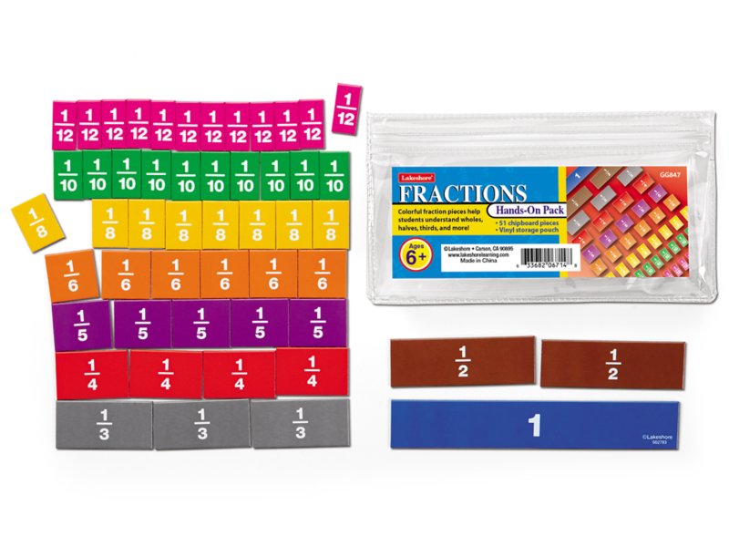 Fractions Hands-On Student Pack at Lakeshore Learning