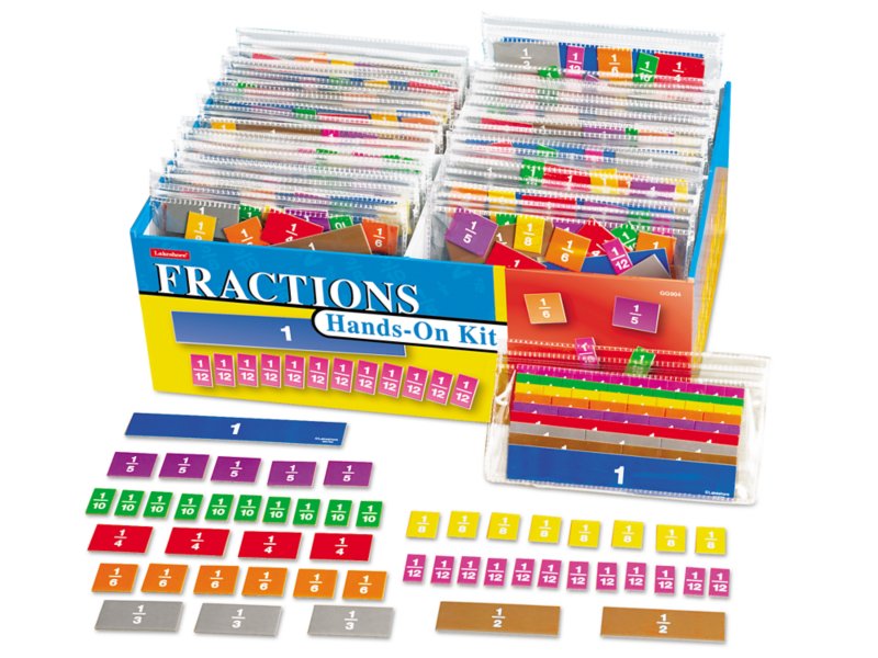 Fractions Hands-On Teaching Kit at Lakeshore Learning