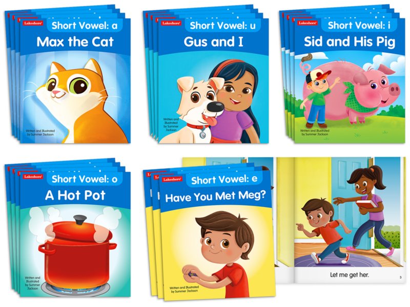 Short Vowels Skill-Building Book Set at Lakeshore Learning