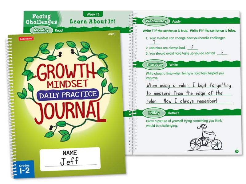 Growth Mindset Daily Practice Journal - Gr. 1-2 at Lakeshore Learning