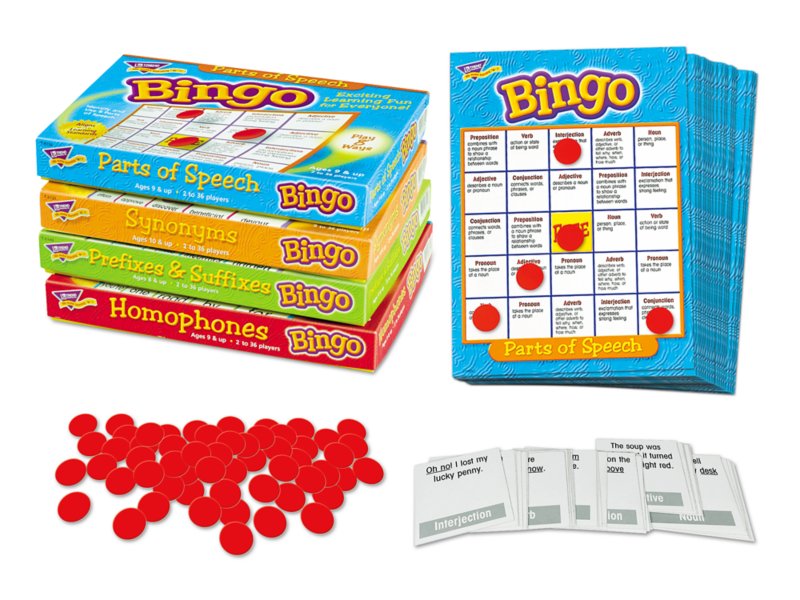 Vocabulary & Grammar Bingo Library at Lakeshore Learning