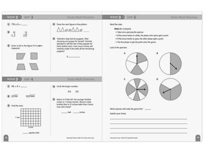 Daily Math Practice Workbook - Gr. 4 at Lakeshore Learning
