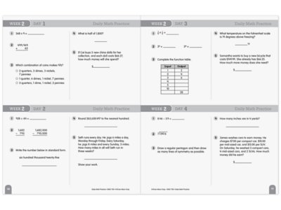 Daily Math Practice Workbook - Gr. 6 at Lakeshore Learning