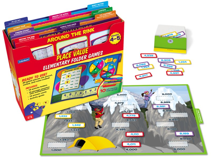 Place Value Folder Game Library - Gr. 4-5 at Lakeshore Learning