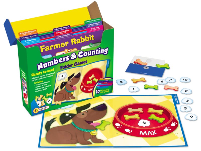 Numbers & Counting Folder Game Library - Pre K-K at Lakeshore Learning