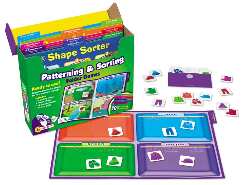 Patterning & Sorting Folder Game Library - Pre K-K at Lakeshore Learning