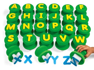 Painting Sponges For Kids APLI Kids 19412 Sponge Stamp For 26 Letters ...