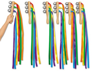 Shake & Move Ribbon Bells - Set of 6 at Lakeshore Learning