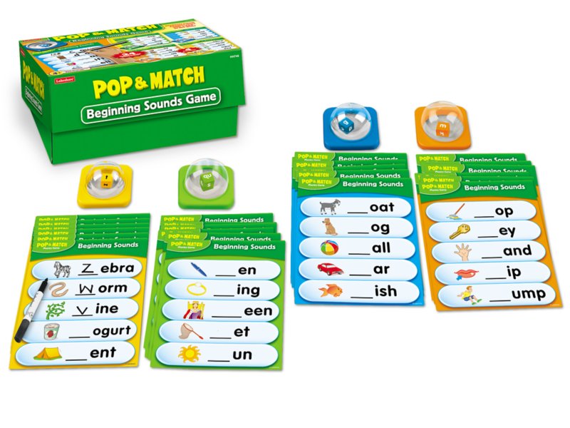 Pop & Match Beginning Sounds Game Box at Lakeshore Learning